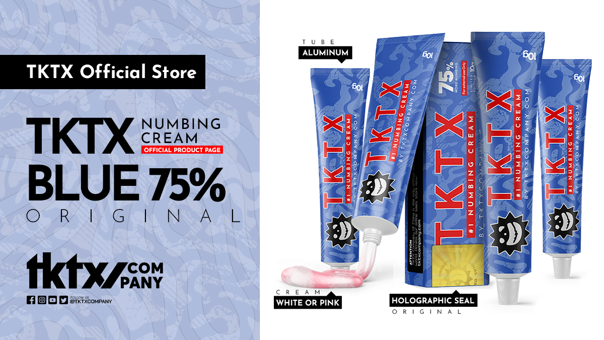 TKTX Blue 75% Numbing Cream • TKTX Company®