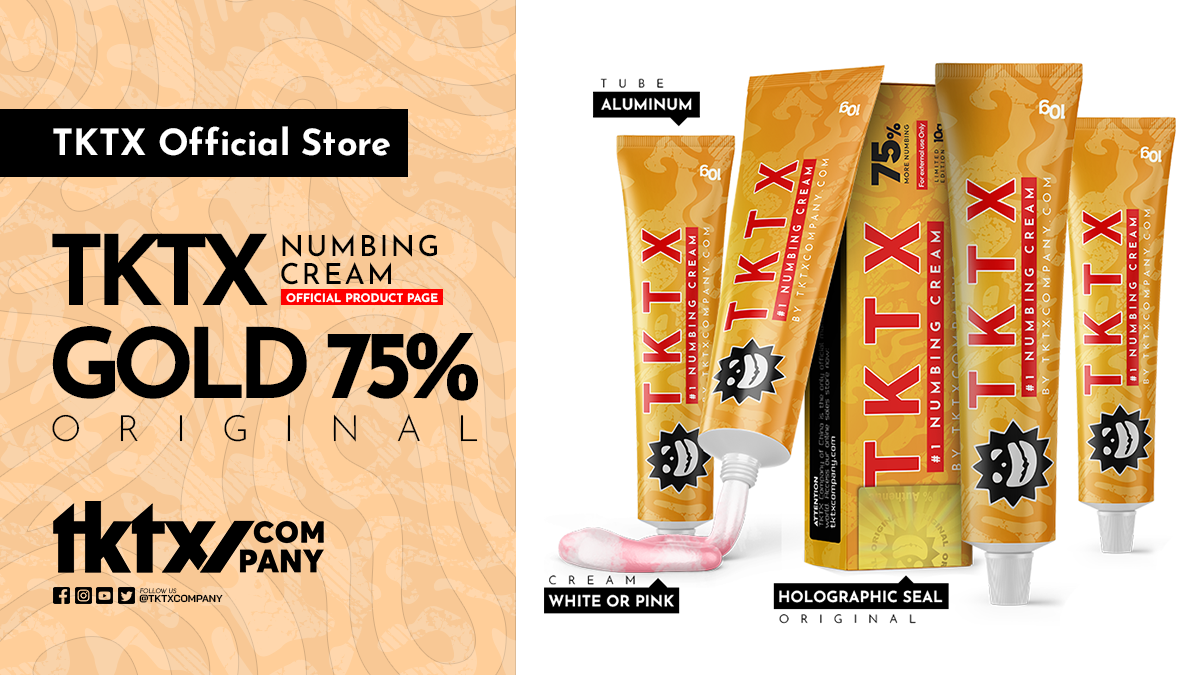 TKTX Gold 75% Numbing Cream • TKTX Company®
