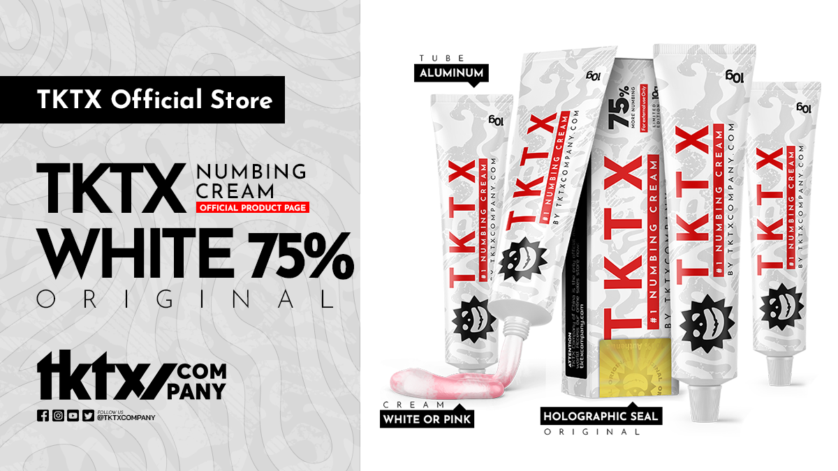 TKTX White 75% Numbing Cream • TKTX Company®